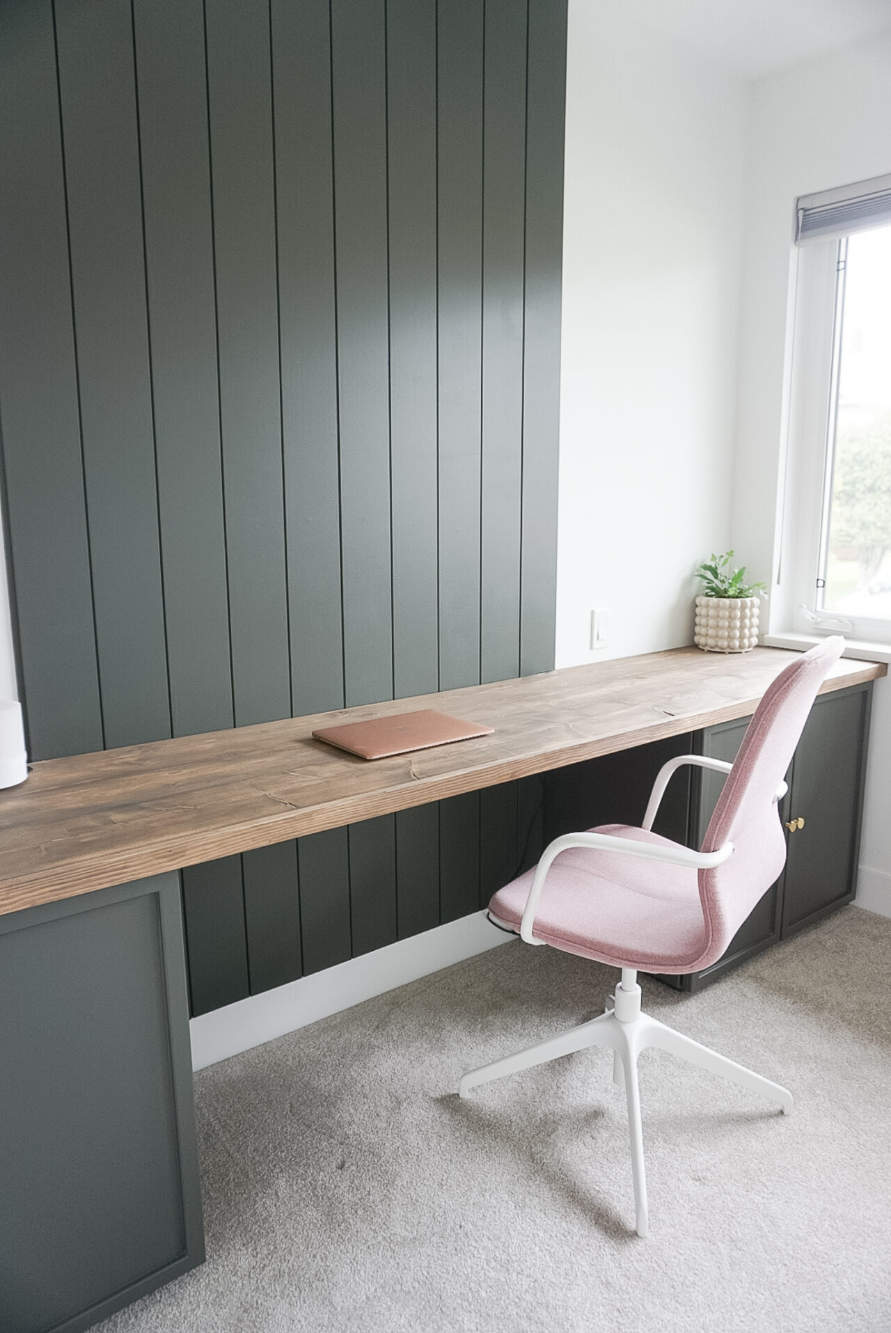 DIY Rustic Wood Desk Top - Samantha Potter Home