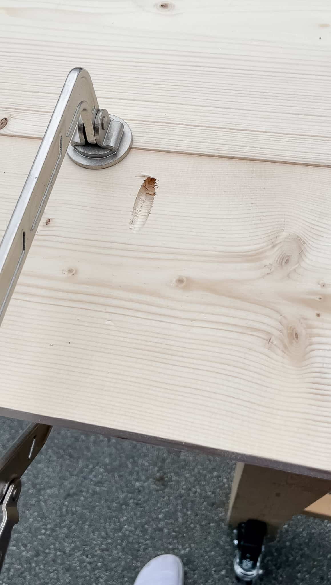 DIY Rustic Wood Desk Top - Samantha Potter Home