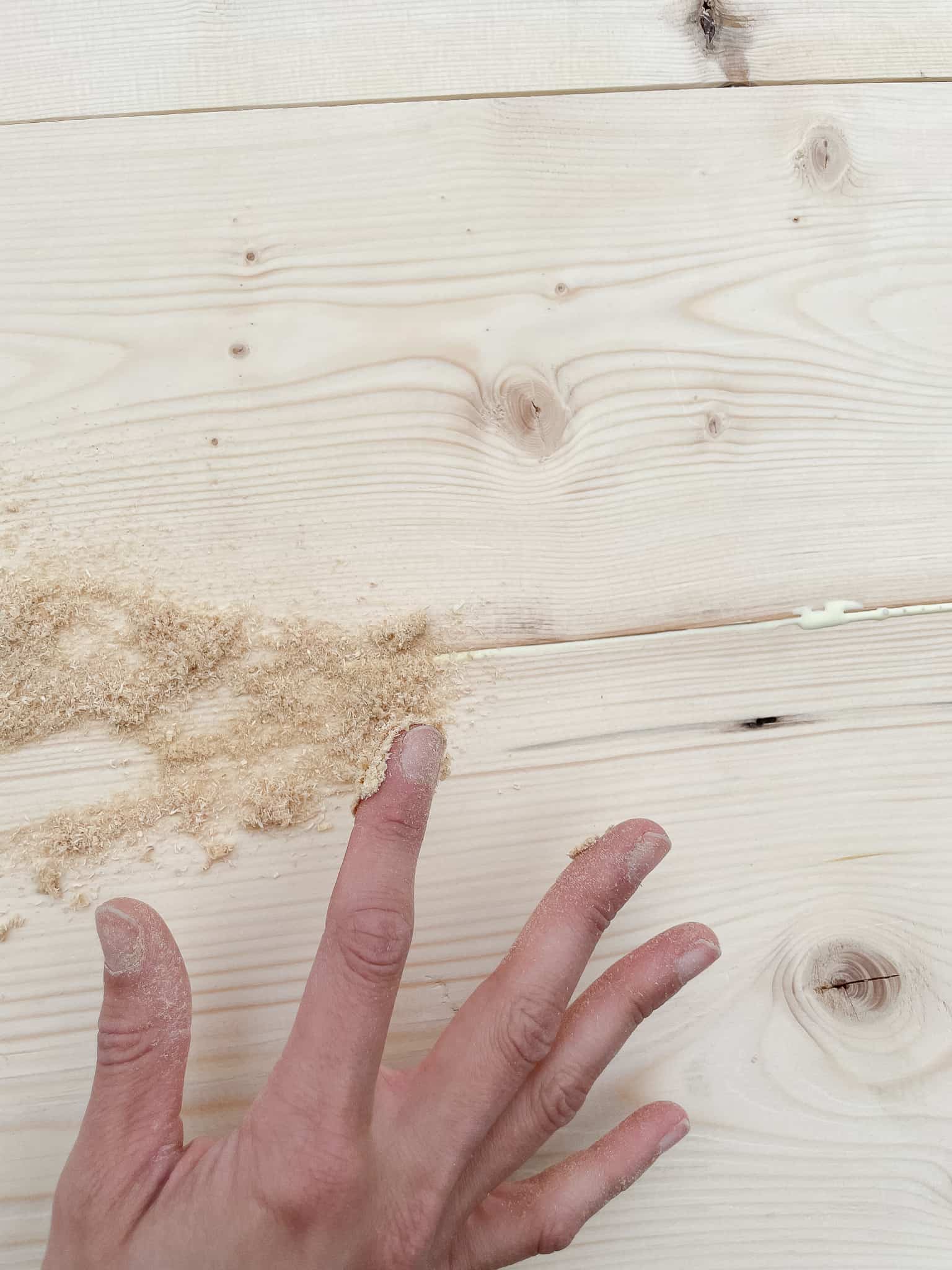 DIY Rustic Wood Desk Top - Samantha Potter Home