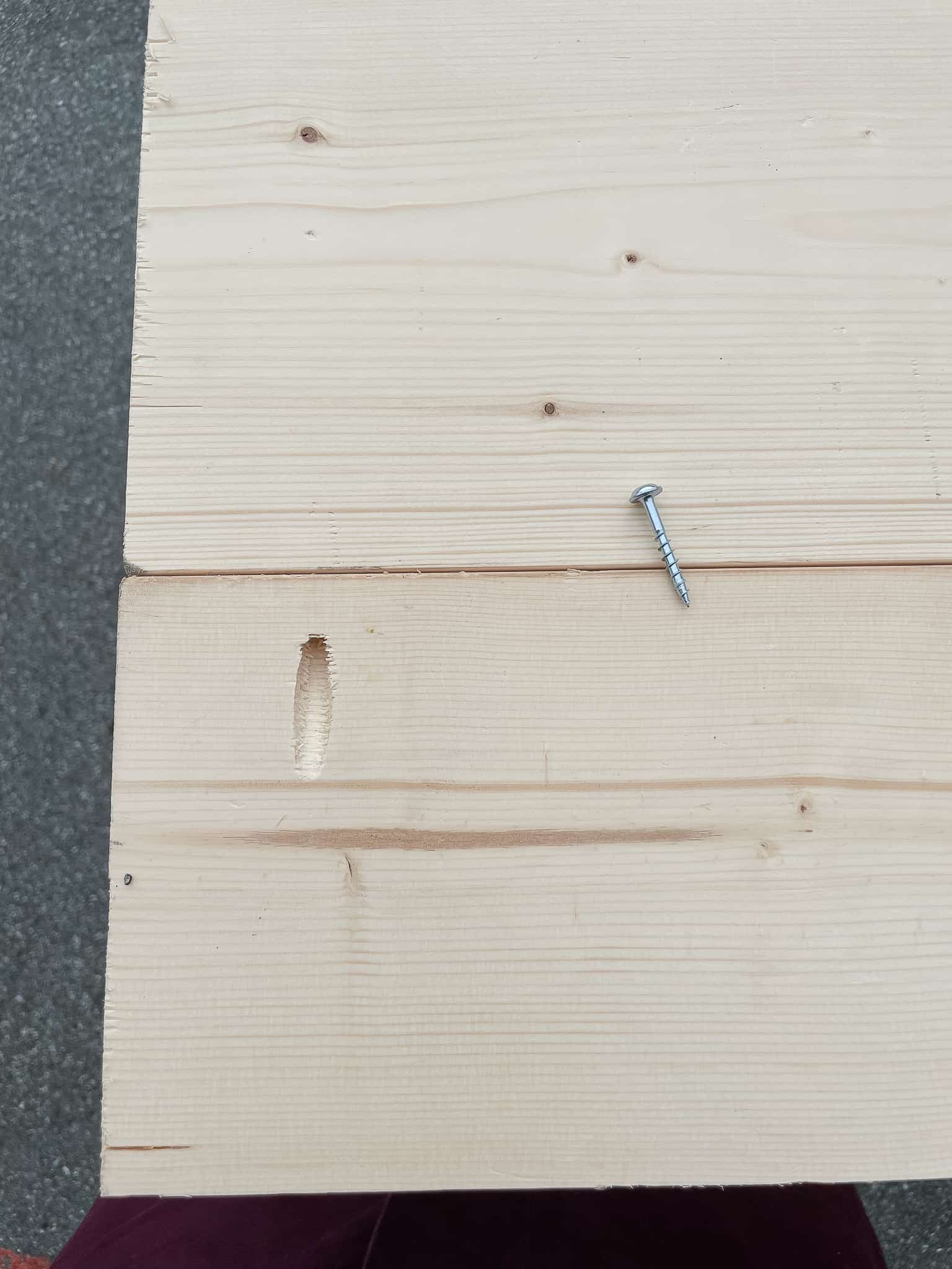 DIY Rustic Wood Desk Top - Samantha Potter Home