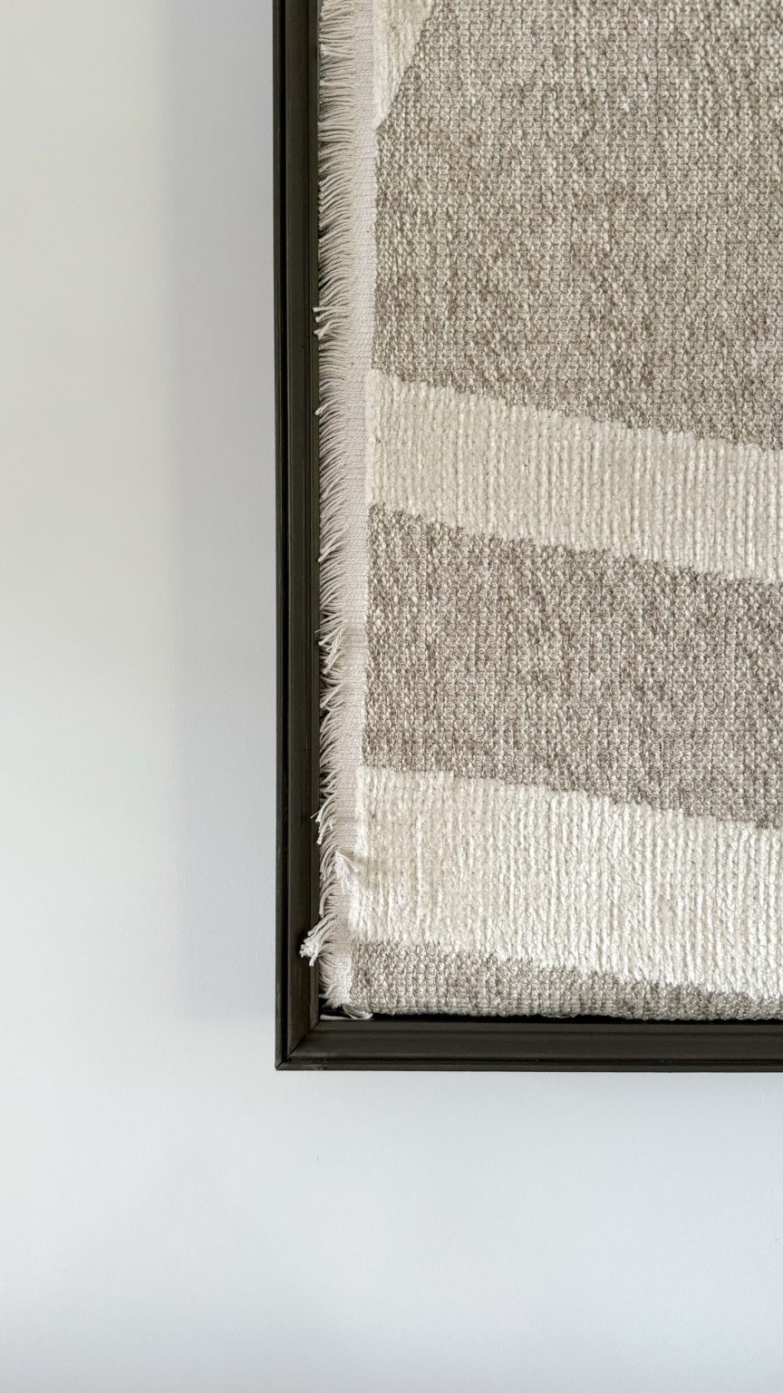 How to DIY Your Rug Into Framed Art - Samantha Potter Home